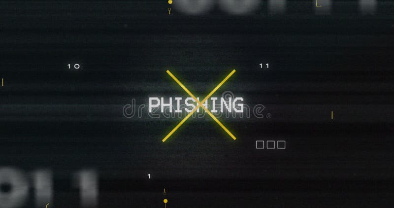 Image Of Interference Over Phishing Text Data Processing And Computer 2834