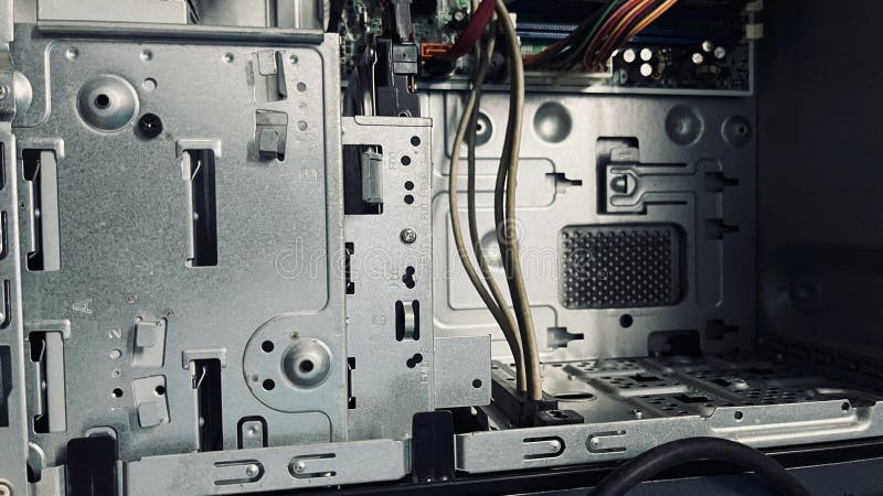 An Internal View of a CPU Machine Stock Illustration - Illustration of ...