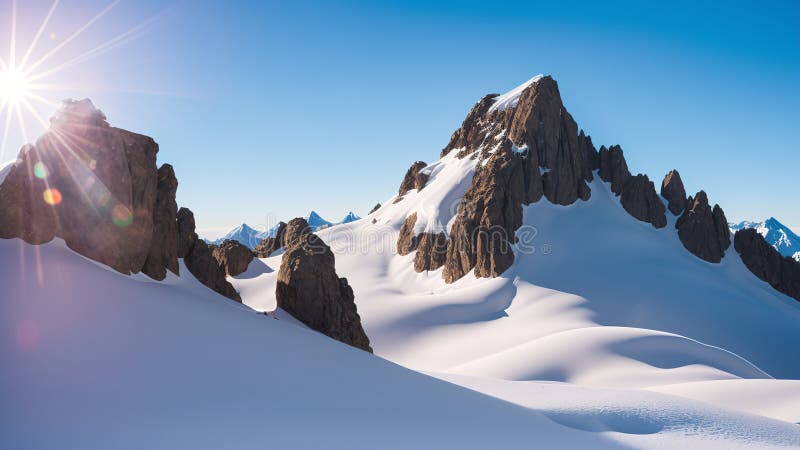 An Image of an Intriguingly Complex View of a Mountain Range AI ...