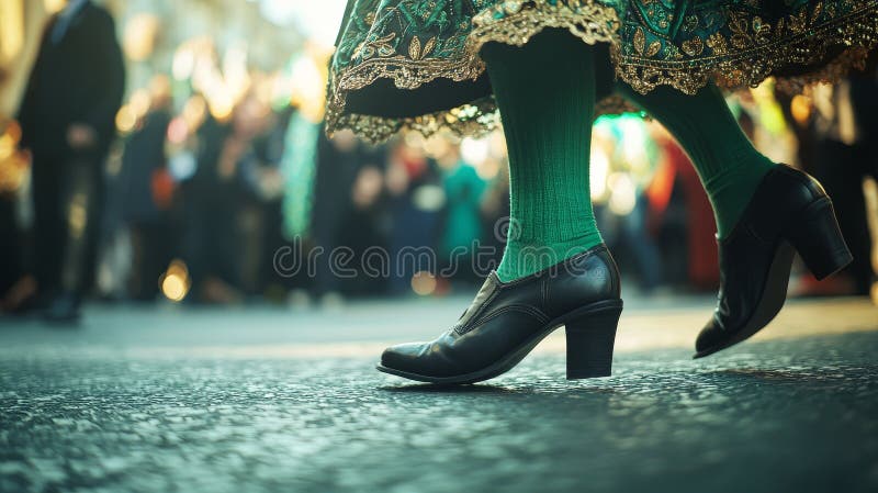 An Image of Irish Stepdance Dancing on a Poster Celebrating St ...