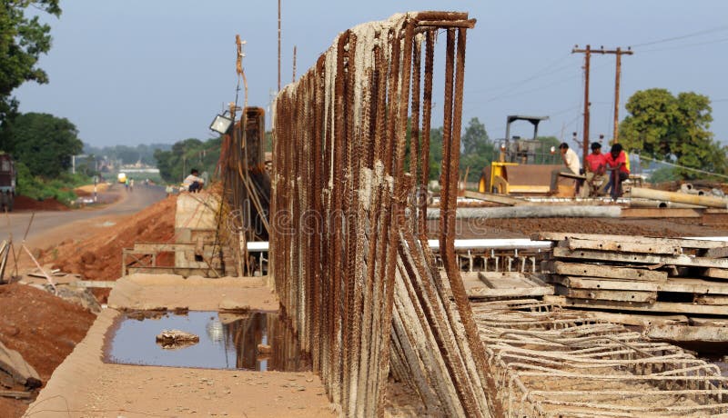 Iron Rebars Close Shoot. stock photo. Image of high - 119964466