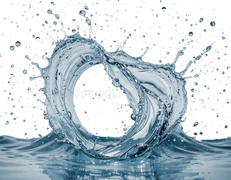 Image of Irregular Water Shape Image is Isolated Stock Illustration ...
