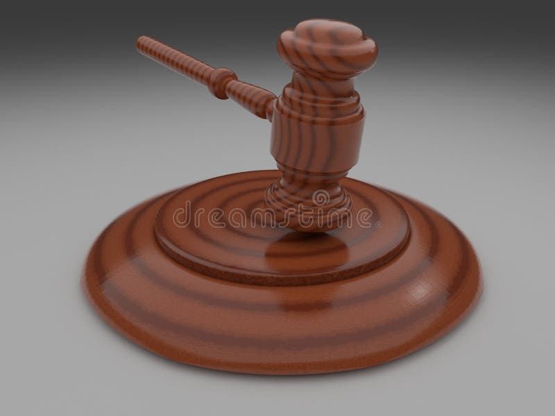 Judge Hummer or Gavel Icon Isolated. Auction or Judgement Symbol Stock ...