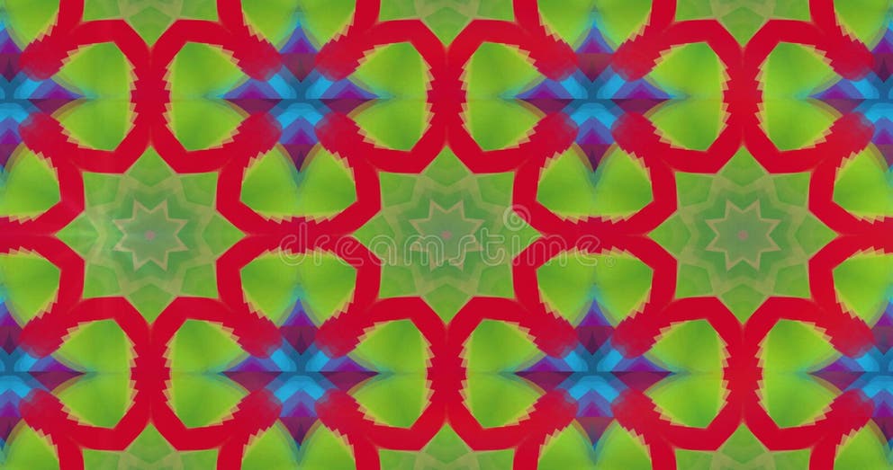 Image of Kaleidoscope Pattern Changing on Seamless Loop Background ...