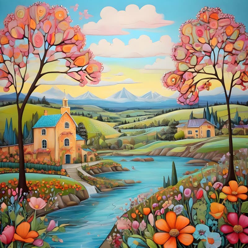 Image of the Karla Gerard Beautiful Painted the Freshness and Renewal ...