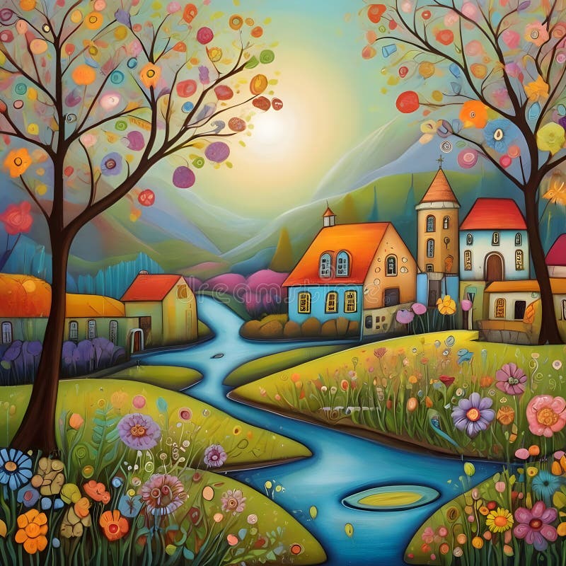 Image of the Karla Gerard Beautiful Painted the Freshness and Renewal ...