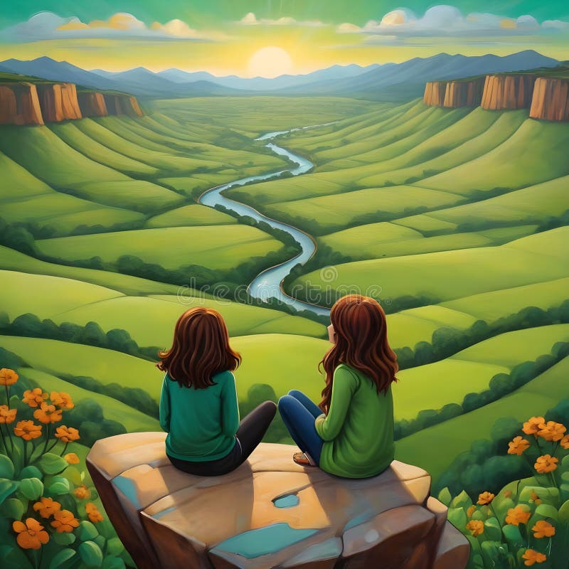 Image of Karla Gerard Style Mixed with Loish Style of Someone Sitting ...