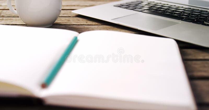Image of Keep Your Desk Clean Note and Office Items on Desk Stock Photo ...