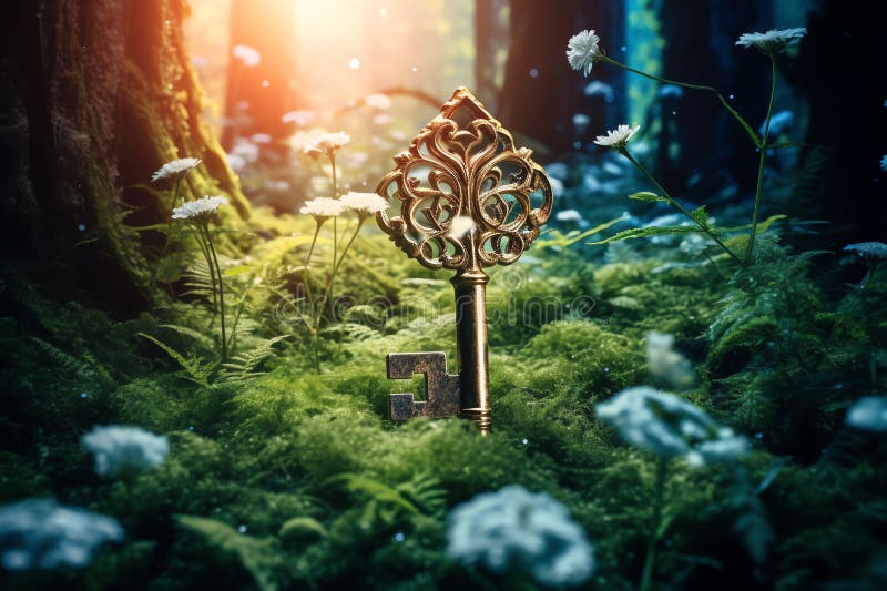 Key Magical Fairytale World Stock Illustration - Illustration of ...