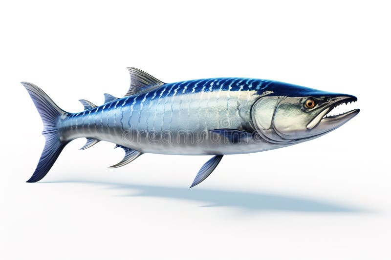 Image of a King Fish Isolated on White Background. Fresh Fish ...