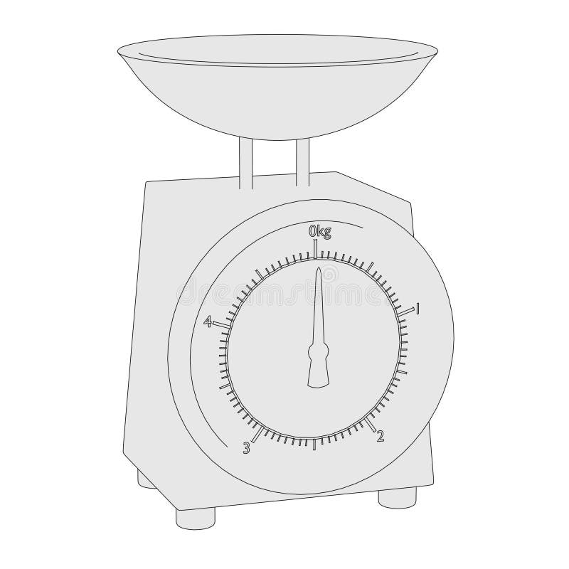 Kitchen Scales Cartoon Stock Illustrations – 589 Kitchen Scales Cartoon ...