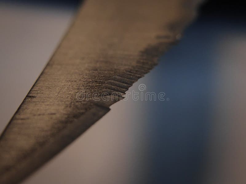 This is the Image of Sharp Knife Micro Photography. Stock Photo - Image ...
