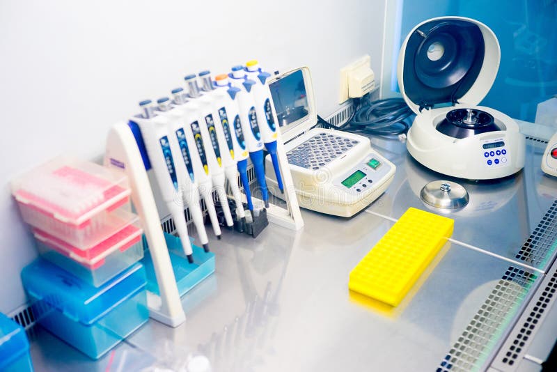 Laboratory in a clinic stock image. Image of physician - 102080353