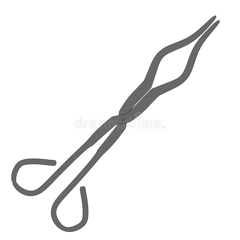 Lab tongs stock illustration. Illustration of knive, anchor - 11801845