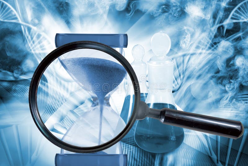 Image of Laboratory Utensils and Magnifiers Closeup Stock Photo - Image ...