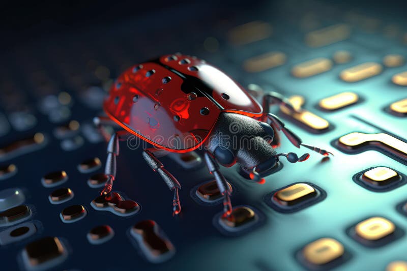 Image of Ladybug with Beautiful Colors and Light with Technology ...