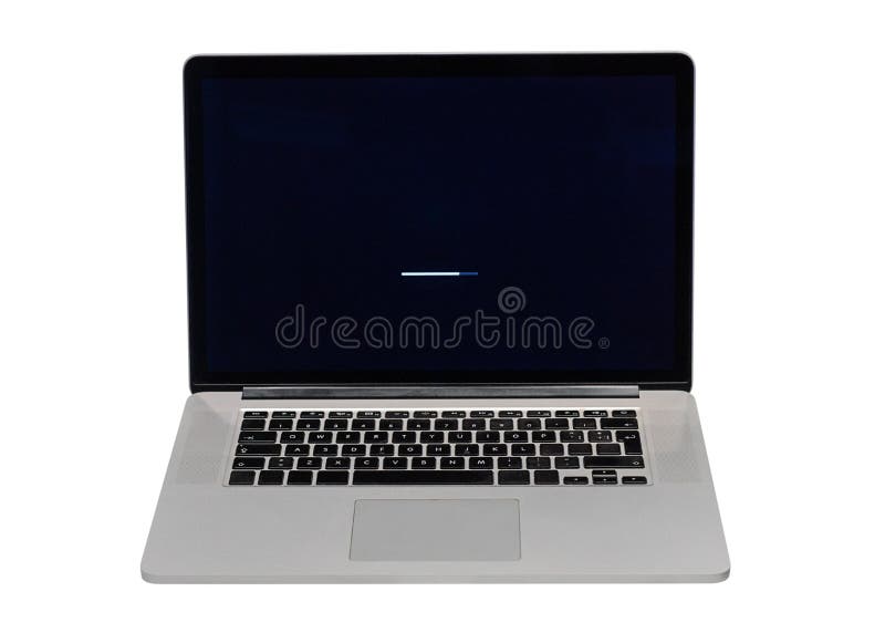 Laptop Isolated on White Background Stock Image - Image of equipment ...