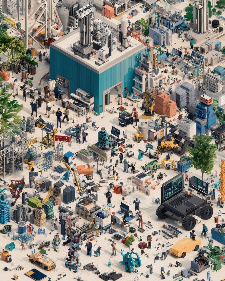 Exploring the Dynamics of a Large Workforce in Factory Settings Using ...