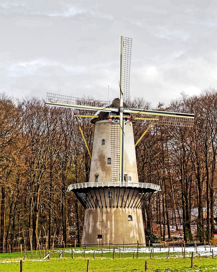 Stone Windmill editorial stock image. Image of open - 248398389