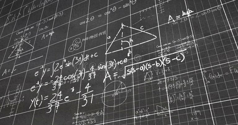 Image of Layers of Mathematical Formulae and Equations on Grids Over ...