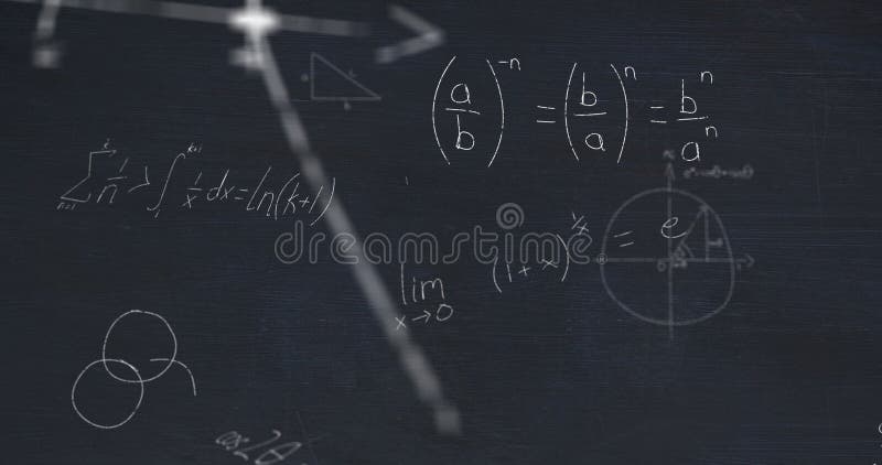 Image of Layers of Mathematical Formulae and Equations Over Black ...