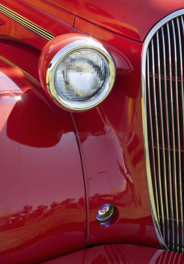 Right Front Section of 30s Classic Car Stock Photo - Image of ...
