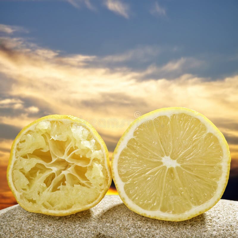 Lemon sunset stock image. Image of nutrition, citrus - 13759987