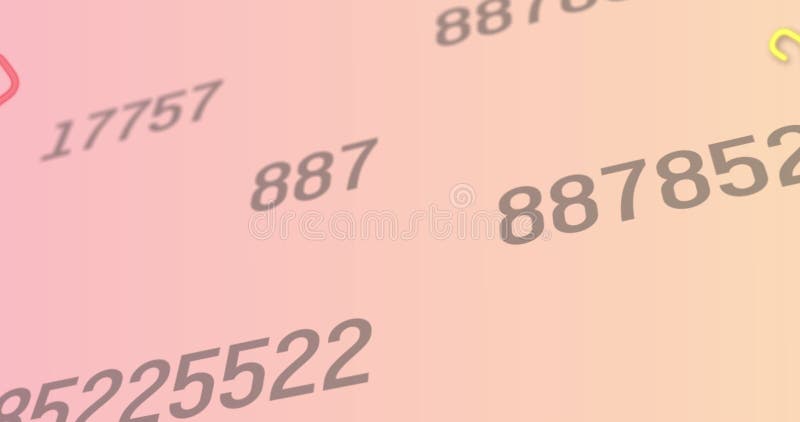 Image of Letters and Numbers on Orange Background Stock Photo - Image ...