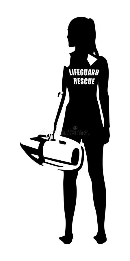 Lifeguard EPS vector file stock vector. Illustration of cameo - 251279744