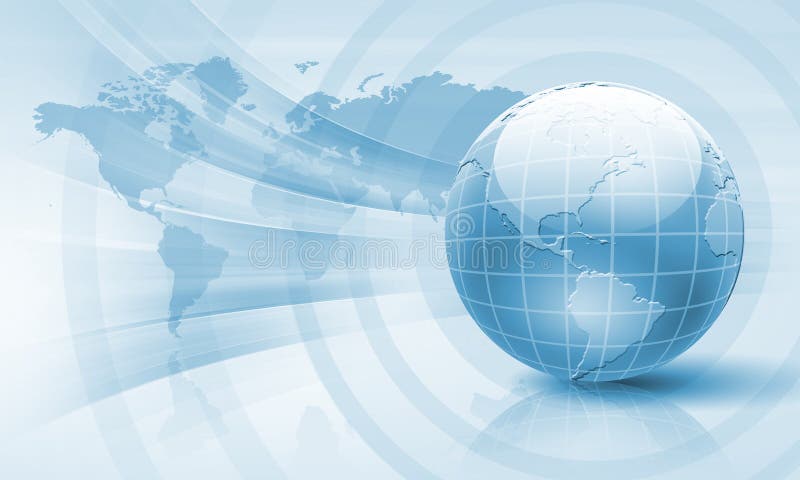 Image of Light Blue Planet Earth Stock Illustration - Illustration of ...