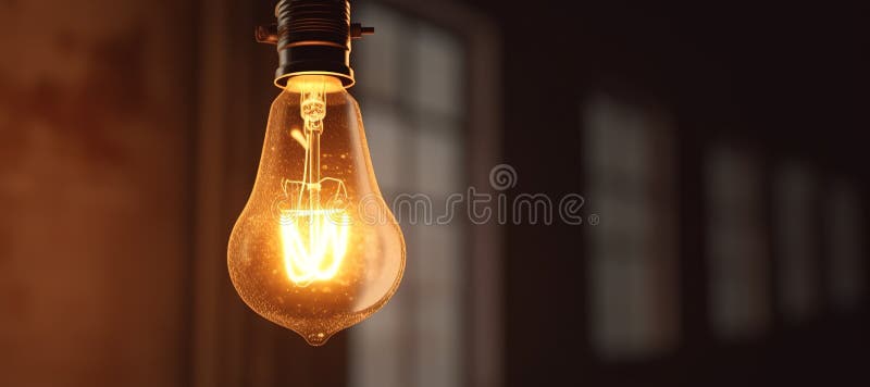 Image of Light Bulb Background, Lamp, Dim Stock Illustration ...