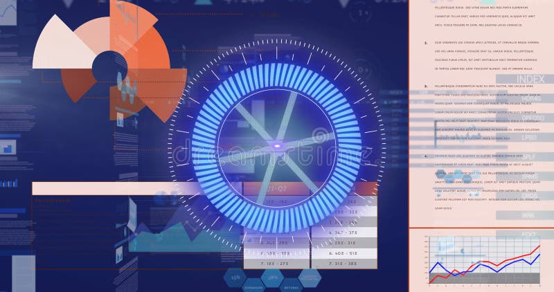 Image of Light Over Radar on Scientific Graph and Data Stock ...