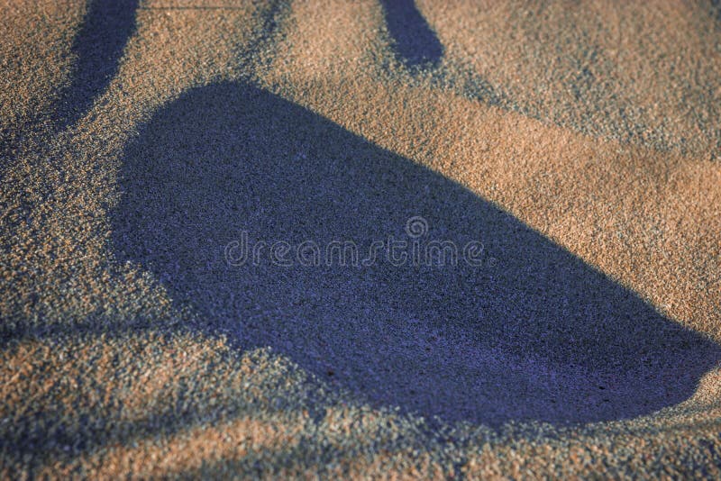 Light and Shadows on Sand on the Beach in Greece Stock Image - Image of ...