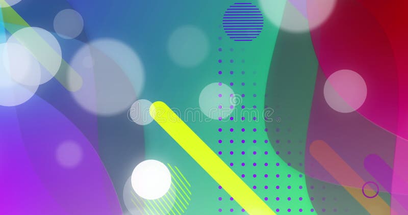 Image of Light Spots Over Colourful Shapes Stock Illustration ...