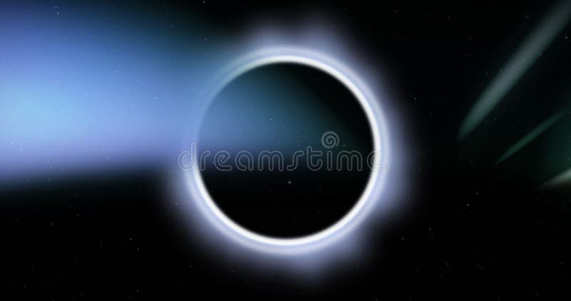Image of Light Trails and Circle on Black Background Stock Illustration ...