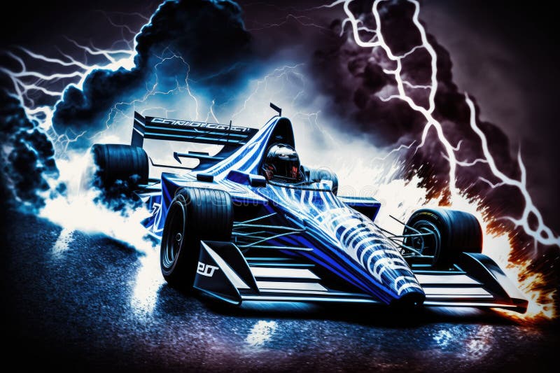 Race Car Lightning Stock Illustrations – 286 Race Car Lightning Stock ...