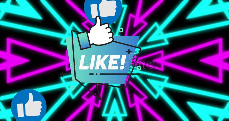 Image of Like Text Over Arrows Stock Illustration - Illustration of ...