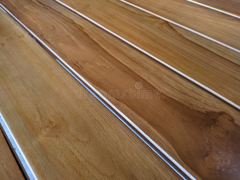 Image of Lined Teak Wood Planks with Good Grain and Color Appearance ...