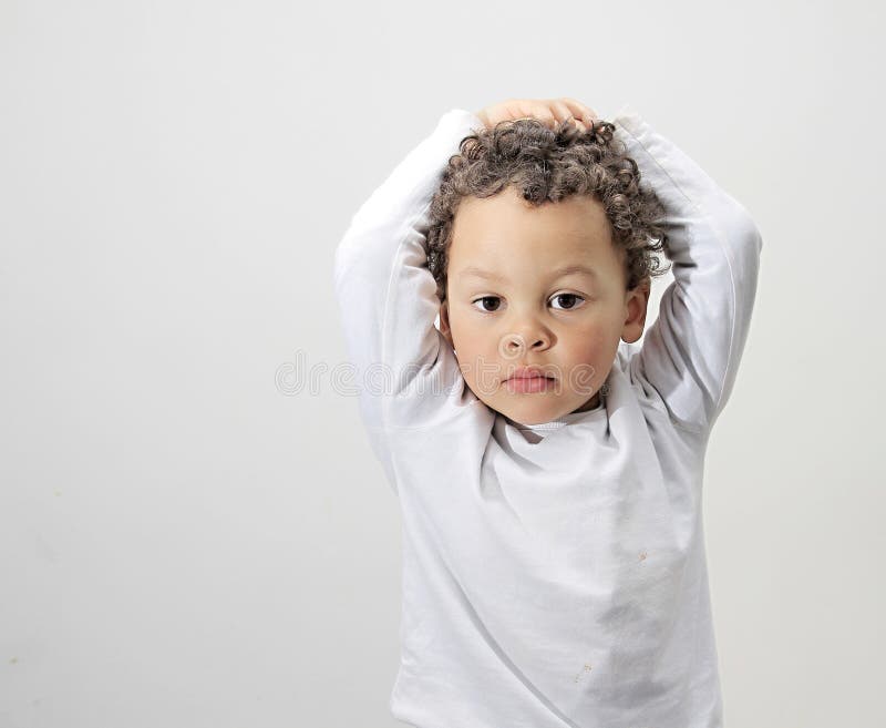 Little boy looking stock photo. Image of happiness, portrait - 130404142