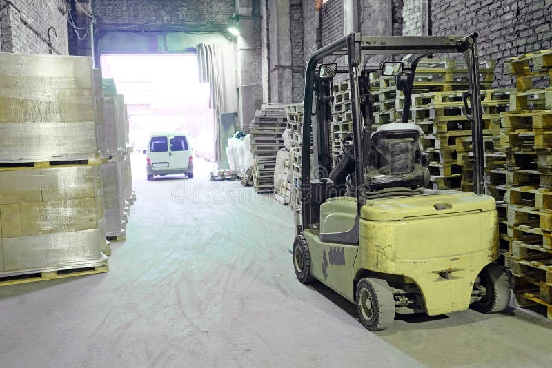 Image of a Loader Working in a Stock Stock Image - Image of isolated ...