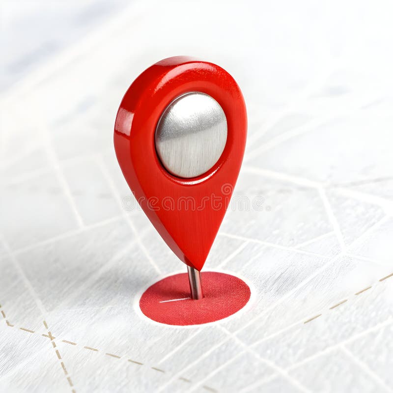Place Holder Location Pin Mark Isolated on White Background Stock ...