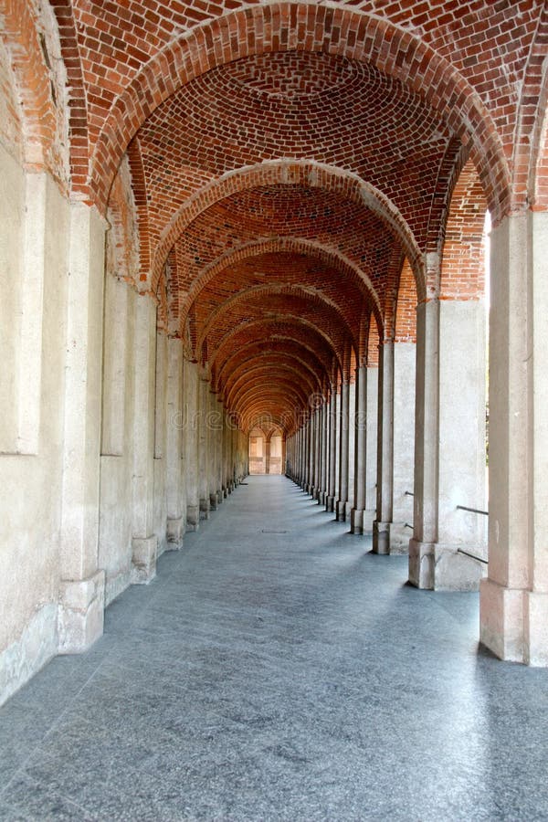 Porch Courtyard Inside a Monastic Building Stock Image - Image of ...