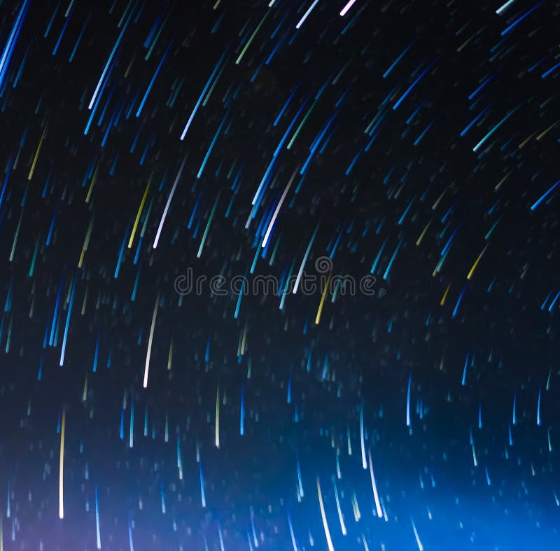 Image of Long Exposure Star Trails. Stock Photo - Image of nature ...