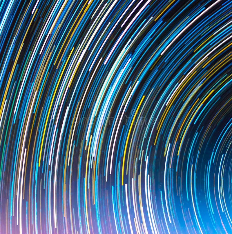 Image of Long Exposure Star Trails. Stock Photo - Image of natural ...