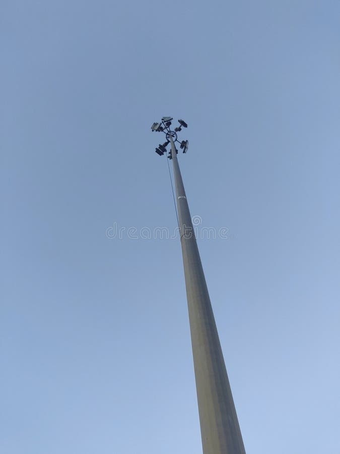 An Image of a Long Lamp Post Stock Photo - Image of post, pole: 166736320