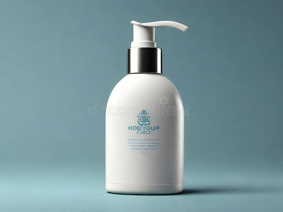 Lotion Dispenser Bottle Mockup without Logo Stock Illustration ...