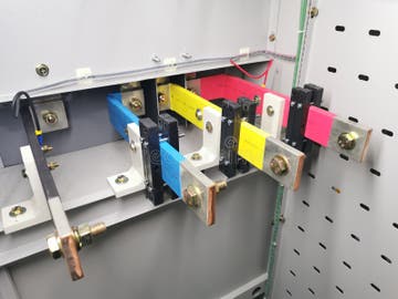 Image of Low Voltage Switchboard Copper Connection Compartment. Stock ...