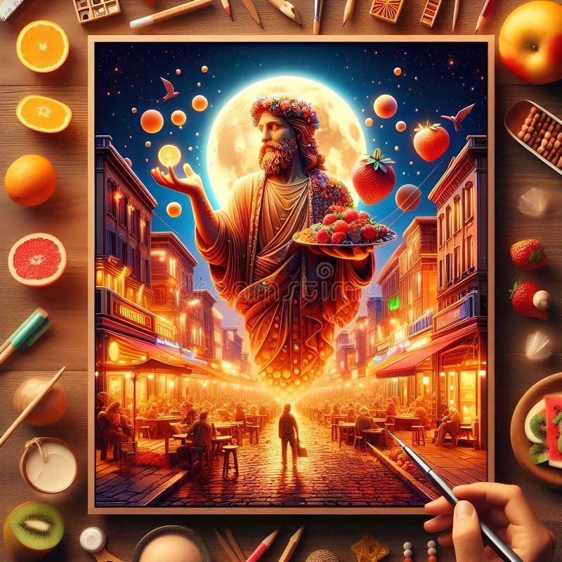 Image of a Lucid Dream with 3d Light Stock Illustration - Illustration ...