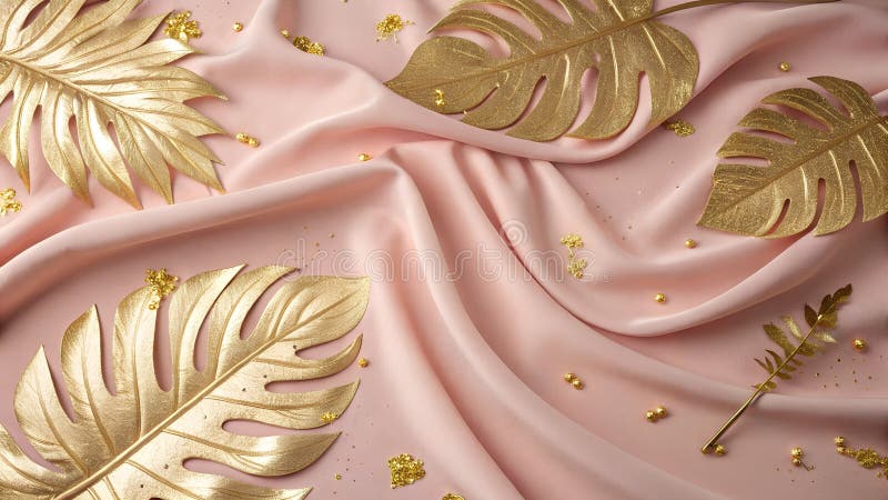 This Image is a Luxurious Background with a Pink Gold Color, Combined ...