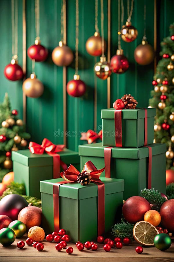 The Image is on a Luxurious Emerald Background, with Green Boxes To ...